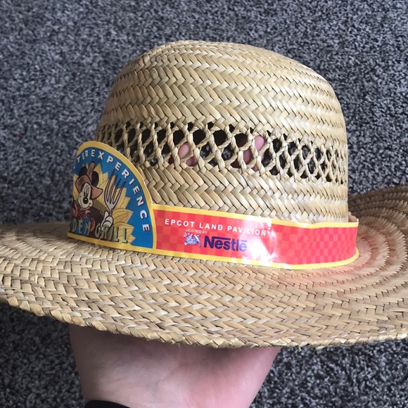 Disney | Accessories | Antique Disney Epcot Straw Hat | Poshmark